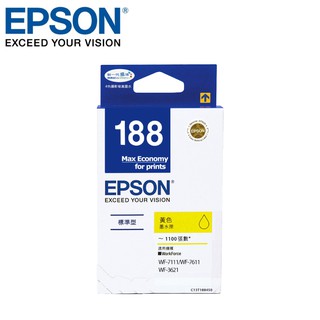 EPSON T188 原廠墨水匣黃色 | 蝦皮購物