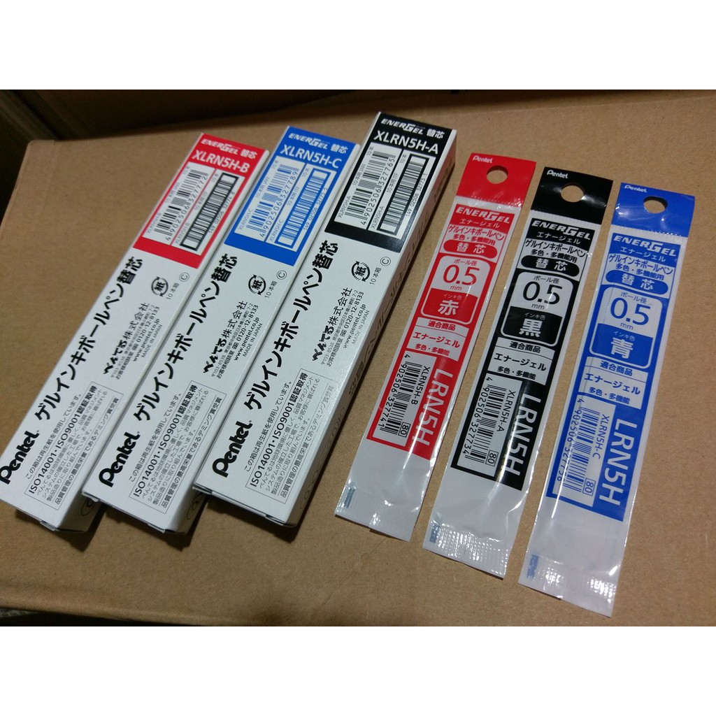 【含稅附發票】現貨/XLRN5H/極速/鋼珠筆筆芯/Pentel/飛龍/XBLC35/XBLW355/三色筆/三用筆 | 蝦皮購物