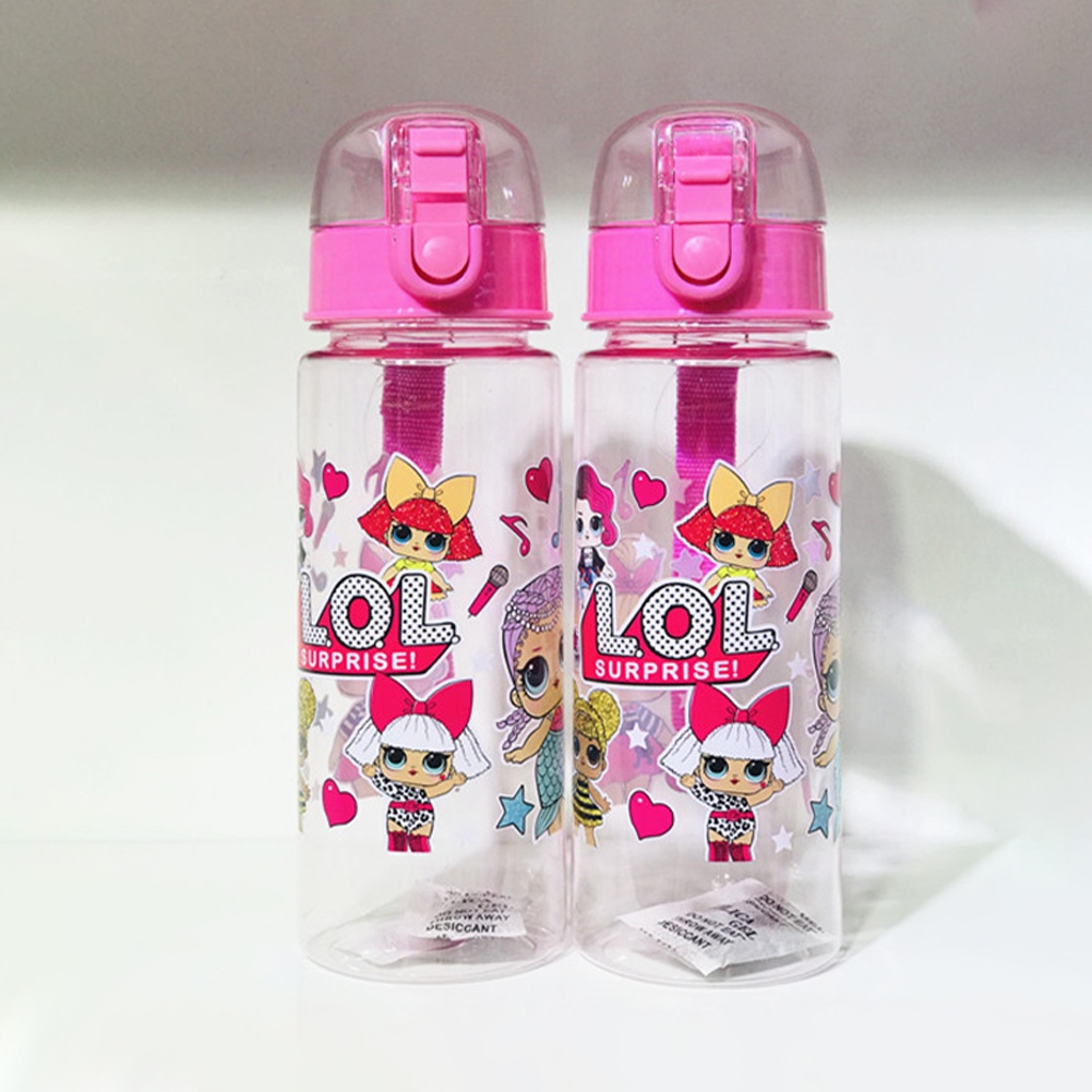 夏季卡通兒童水壺550ml無味防漏小學生女孩芭比獨角獸直飲杯運動水壺 | 蝦皮購物