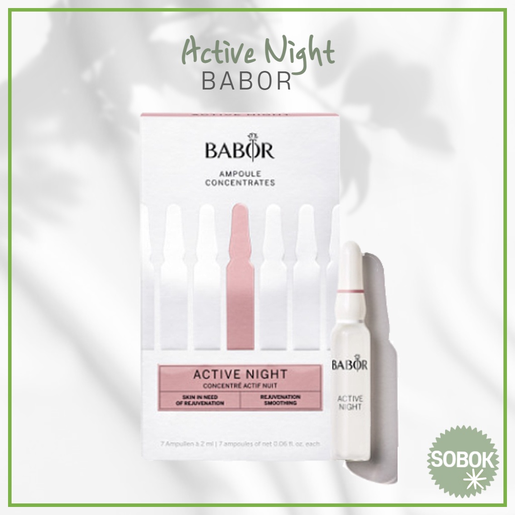 [BABOR] Active Night Ampoule 有源夜間安瓿 (2ml x 7) | 蝦皮購物