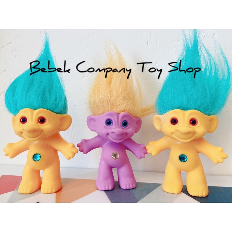異色版 VTG Troll Doll Gem trolls 醜娃 巨魔娃娃 幸運小子 寶石 美國絕版二手玩具 | 蝦皮購物