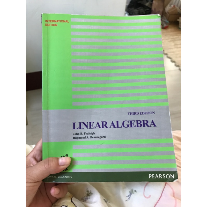 Linear Algebra John B. Fraleigh & Raymond A. Beauregard | 蝦皮購物