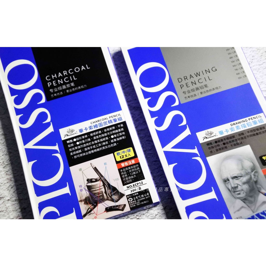 【設計家美術用品社】PICASSO 畢卡索系列 專業繪畫鉛筆組 / 專業繪畫炭筆組(12入) | 蝦皮購物