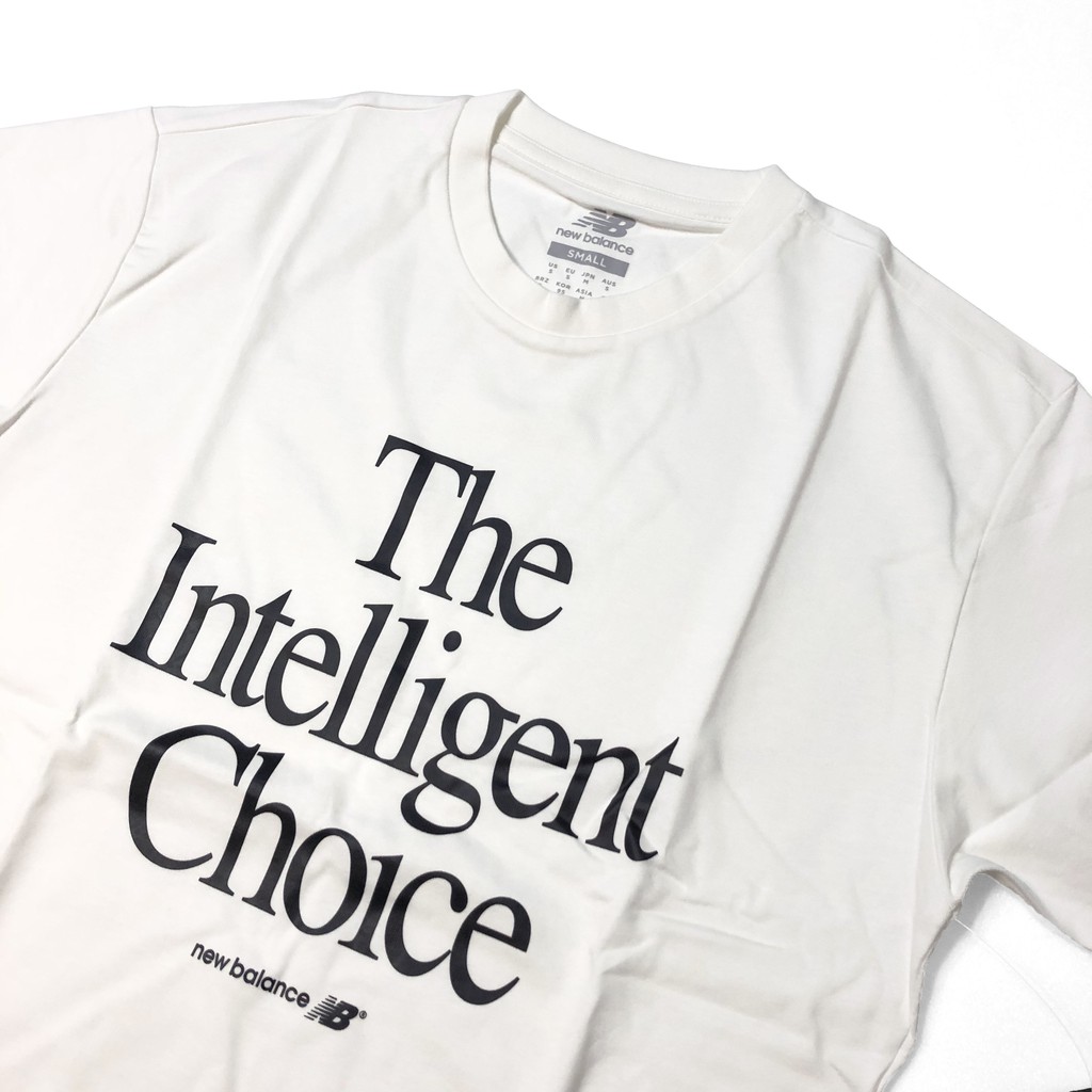 New Balance-The Intelligent Choice 復古文字標語Tee 短T NB logo 短袖 | 蝦皮購物