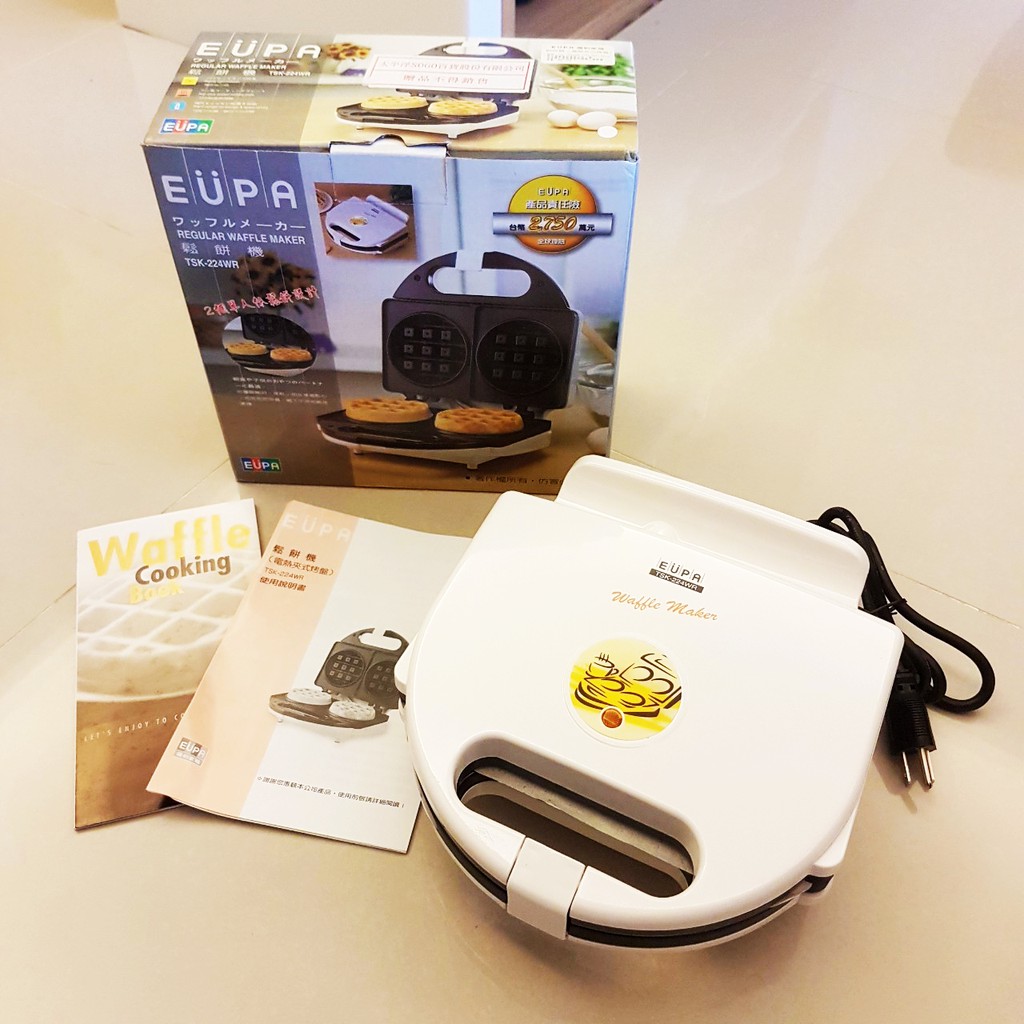 EUPA｜鬆餅機, 電熱夾式烤盤, TSK-224WR | 蝦皮購物