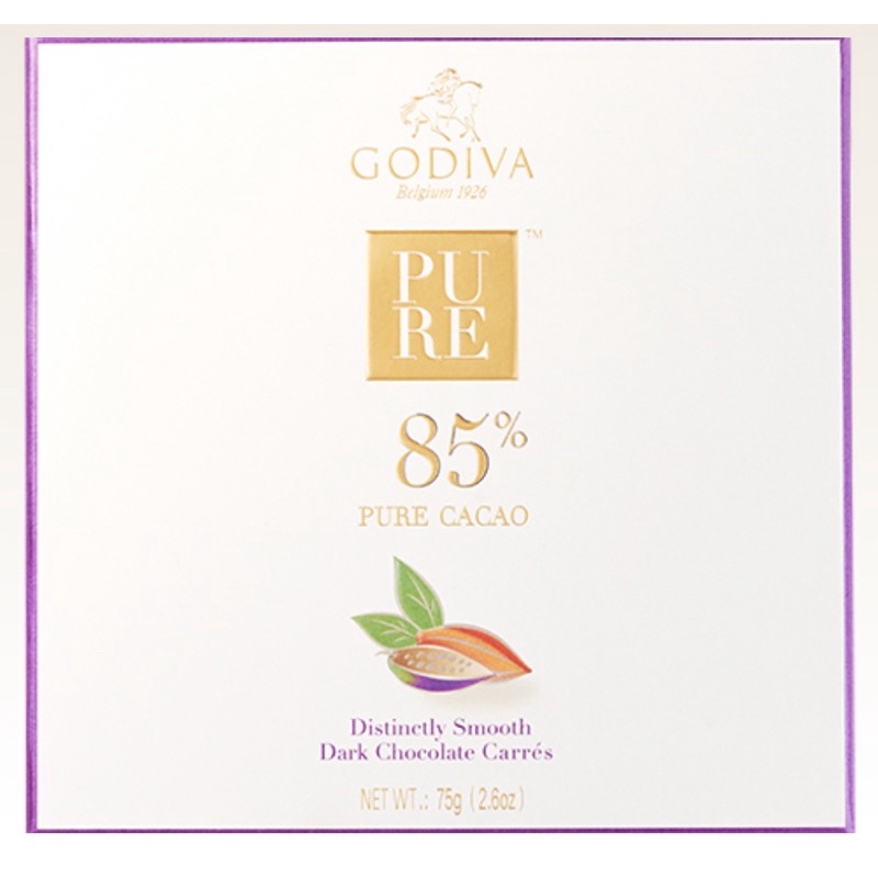 Godiva 片裝濃醇85%黑巧克力禮盒 | 蝦皮購物