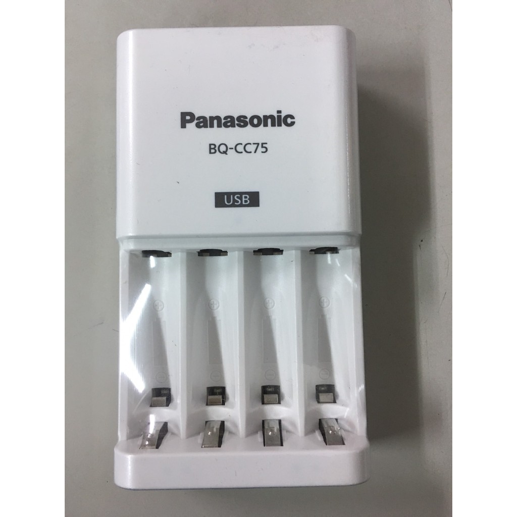 代購～日本進口 Panasonic BQ-CC75 AA /AAA電池 自動斷電 USB 快充充電器 | 蝦皮購物