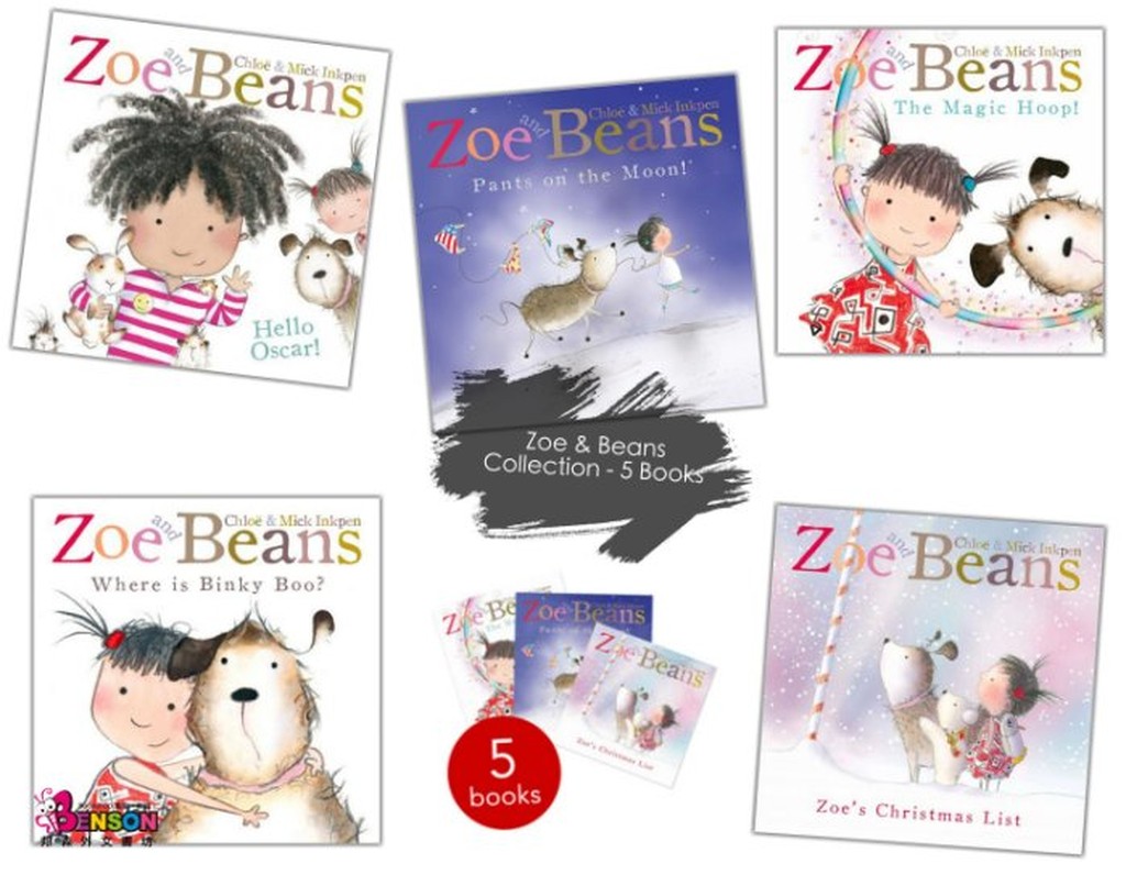 [邦森外文書] Zoe & Beans Collection - 5 Books 暢銷繪本系列套書 | 蝦皮購物