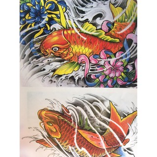 百魚集錦圖稿#刺青圖稿#紋身圖稿#新傳統圖稿#日式傳統圖稿#（A4二手圖稿） | 蝦皮購物