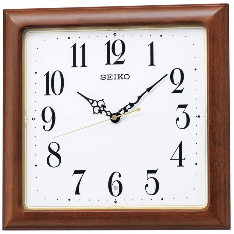 日本代購 SEIKO 天然茶色木 電波掛鐘 現貨+預購 | 蝦皮購物