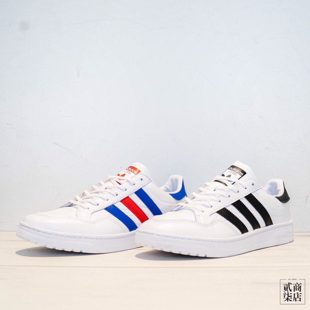(貳柒商店) adidas Team Court 男款 三葉草 復古 休閒鞋 白黑 EG9734 白紅藍 FW5068 | 蝦皮購物