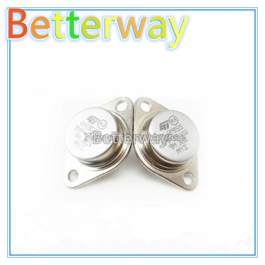 10pcs 2N3055 MJ2955 TO-3 NPN 功率放大器功率晶體管新百變 | 蝦皮購物