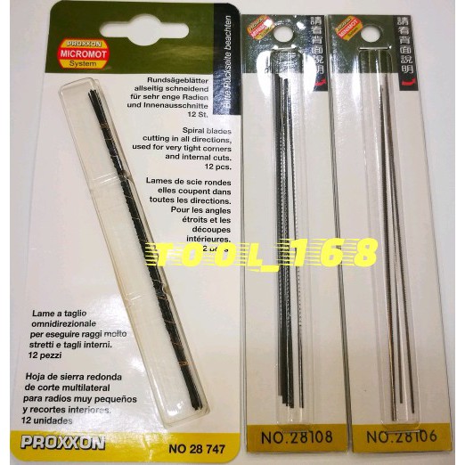TOOL_168 德國PROXXON 迷你魔線鋸條 NO.28742、28744、28747、28106、28108 | 蝦皮購物