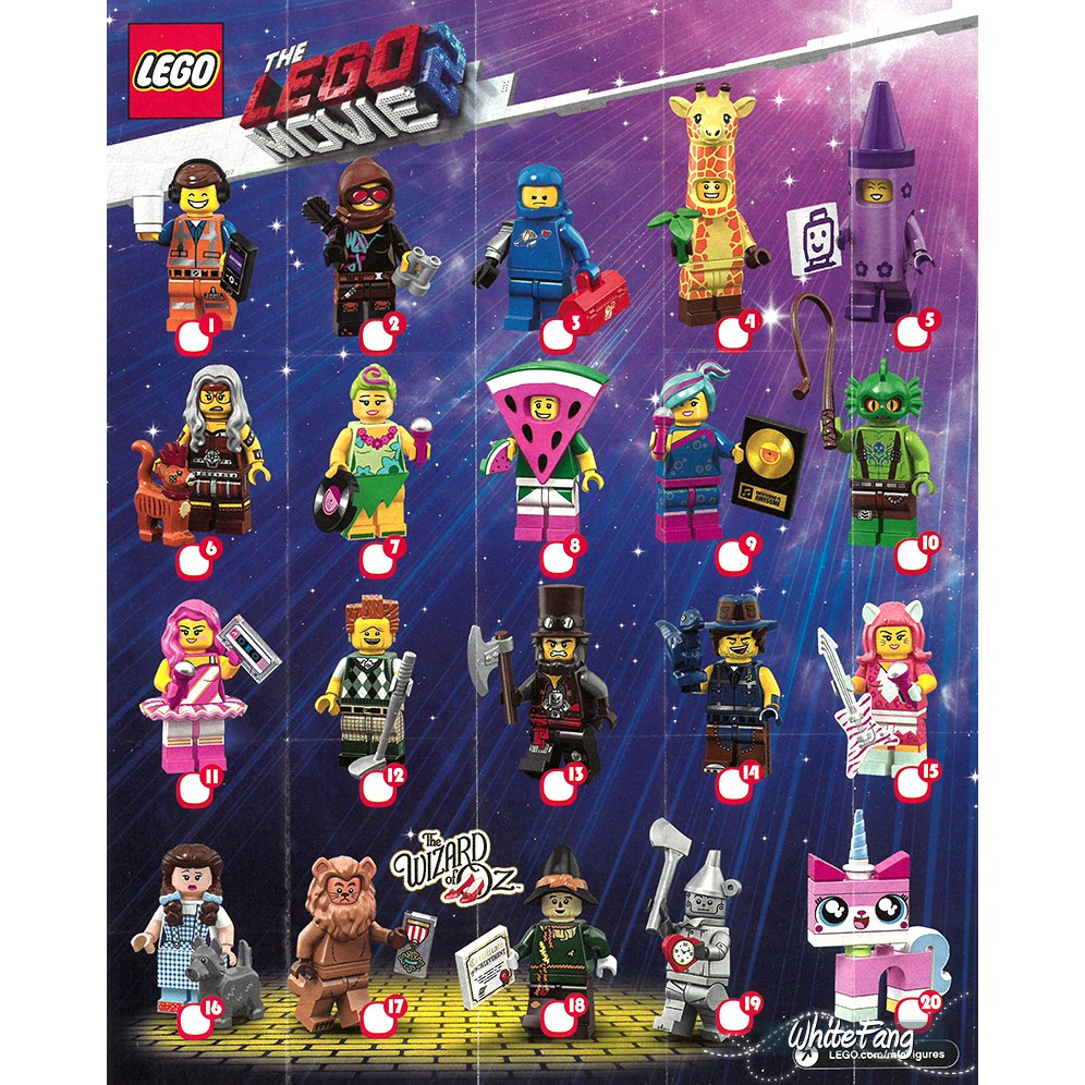 樂高 LEGO 71023 #5 #15 Minifigures 樂高玩電影2 蠟筆人 貓歌手 人偶包 | 蝦皮購物