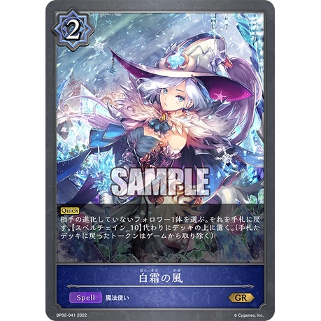 SD專售 -- 闇影詩章SVE BP02-041 白霜之風 GR | 蝦皮購物