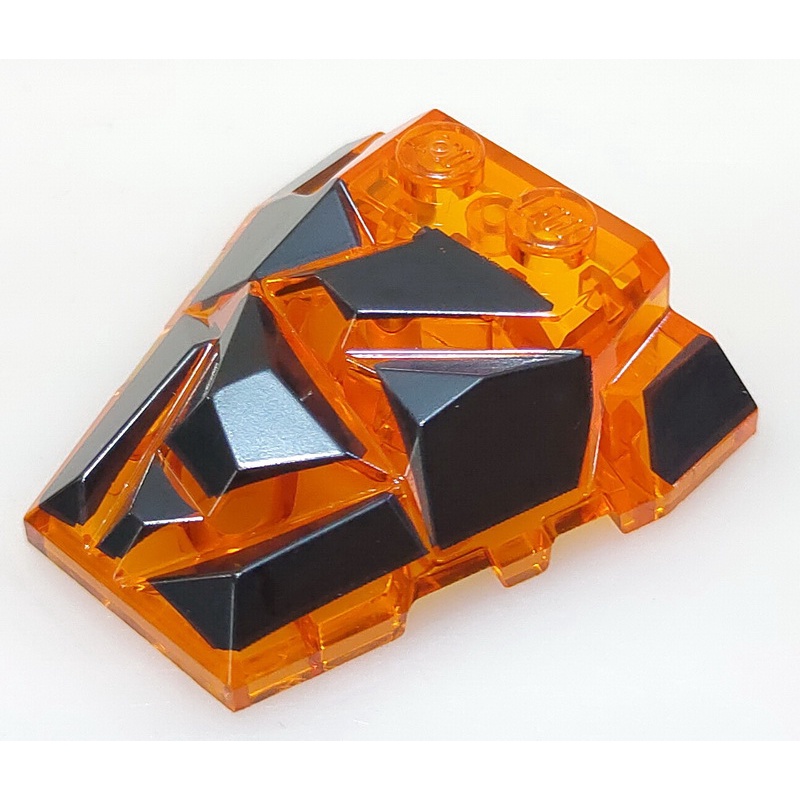 24374 6132333 64867 透明橘/黑色塊 4X4 斜面 斜坡磚 斜磚 [正版LEGO 樂高類] | 蝦皮購物