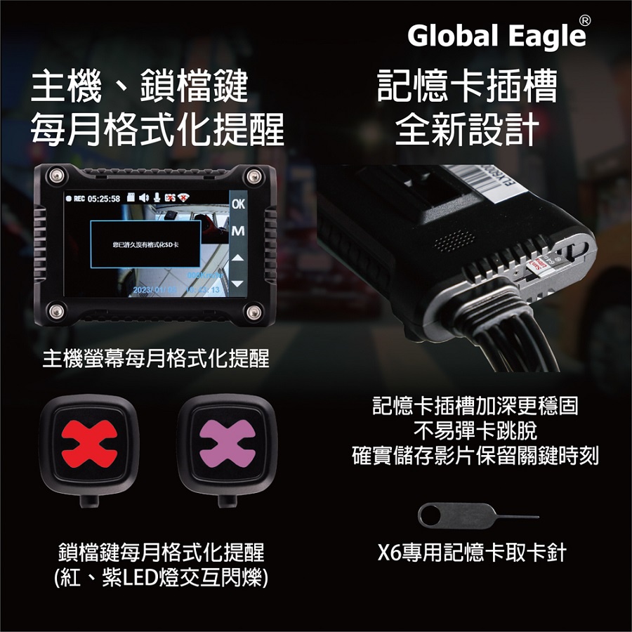 全球鷹 X6 PRO Global Eagle X6 PRO 送記憶卡 行車紀錄器 GPS測速預警 響尾蛇X6 PRO | 蝦皮購物