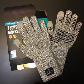 (二手僅試戴)英國 DEXSHELL TECHSHIELD 防水防切割手套 (可觸控螢幕) 麻灰色（尺寸S) | 蝦皮購物