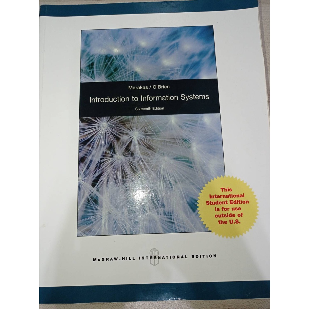 Introduction to Information Systems 第16版（二手書 九成新） | 蝦皮購物