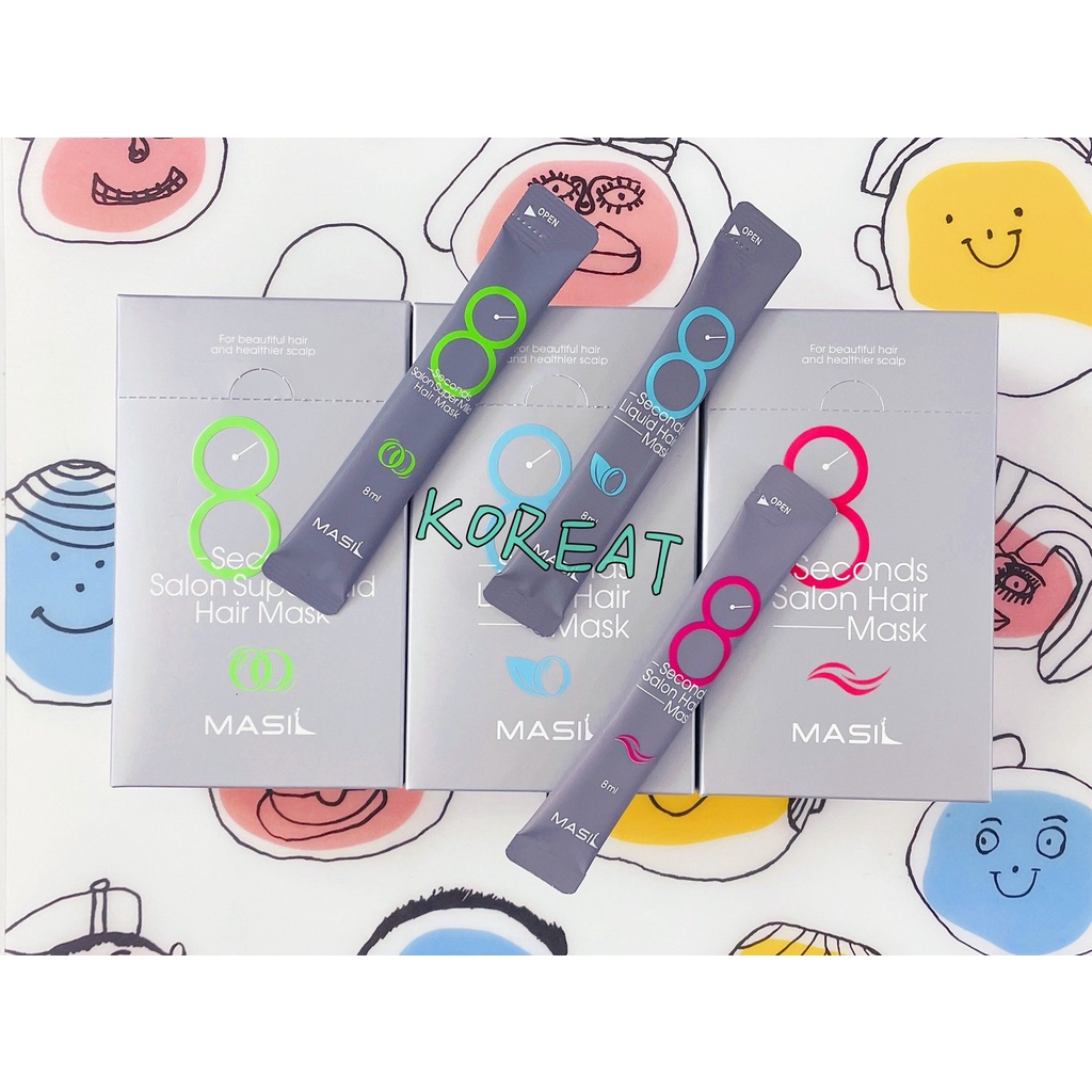 韓國 MASIL 8秒髮膜旅行組1盒(8ml*20包) | 蝦皮購物