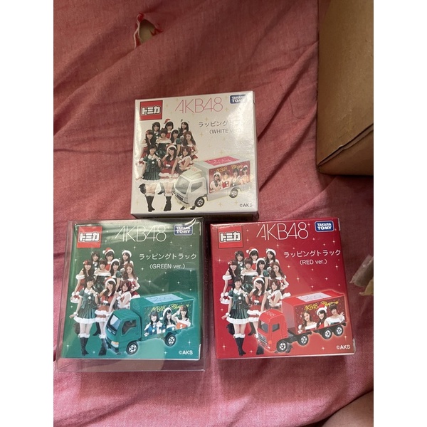 tomica akb48 貨櫃車 宣傳車 多美 紅白綠一組 | 蝦皮購物