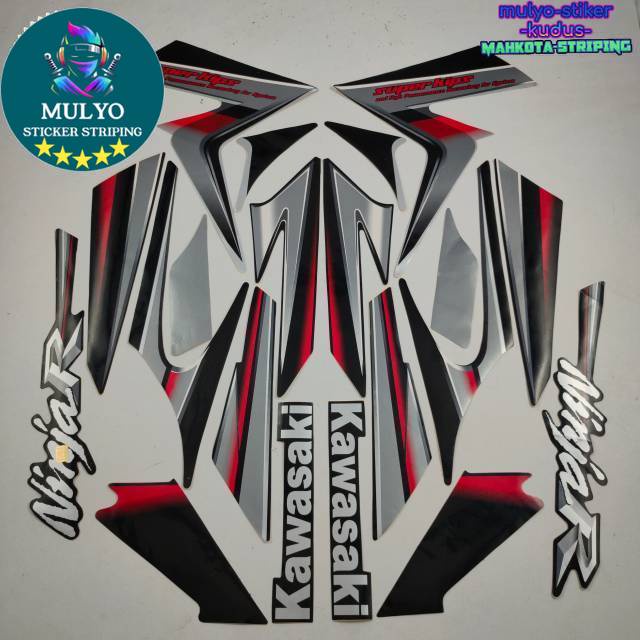 Hitam 條紋貼紙 LIS LES POLET kawasaki ninja r 2010 2011 黑色清單標準身體 | 蝦皮購物