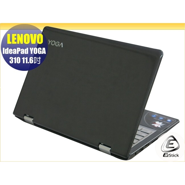 【Ezstick】Lenovo YOGA 310 11AP 黑色卡夢紋機身保護貼 (含上蓋貼+鍵盤週圍貼) | 蝦皮購物