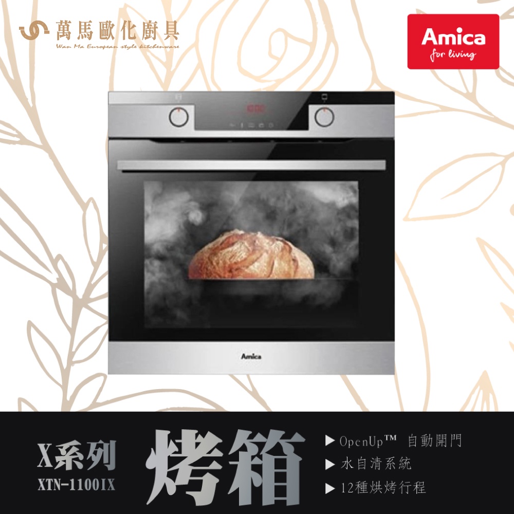AMICA 微蒸氣烘焙烤箱 XTN-1100IX TW OVEN X-TYPE X系列 自清分解壁 全能主廚烘烤系統 | 蝦皮購物