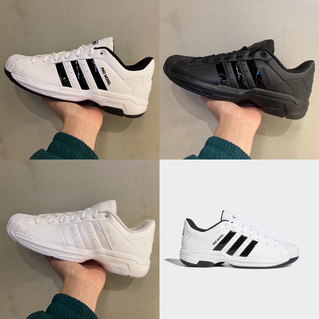 【R-MAN】 Adidas Pro Model 2g Low 白 FX7099 黑 FX7100 白黑 FX4981 | 蝦皮購物
