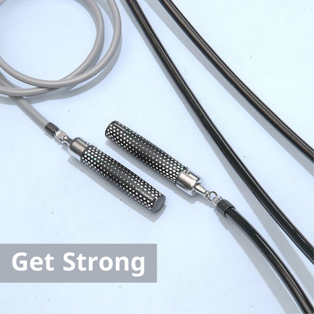 【美國CROSSROPE總代理】GET STRONG SET 強化肌力跳繩套組 負重/燃脂/重量訓練/健身 跳繩 | 蝦皮購物