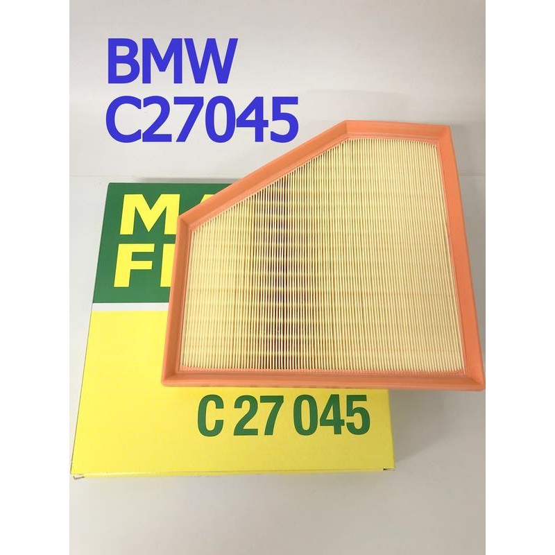 BMW F20 F22 F23 F30 F32 F34 B48B58引擎 德國 MANN 空氣芯 引擎濾網 C27045 | 蝦皮購物