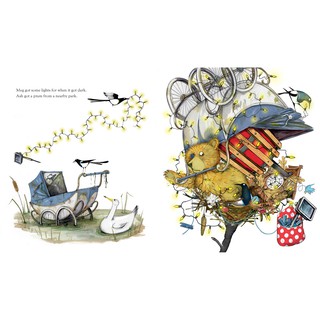 【大象愛看書】英文繪本 Too Much Stuff by Emily Gravett ( 太多東西啦！） | 蝦皮購物