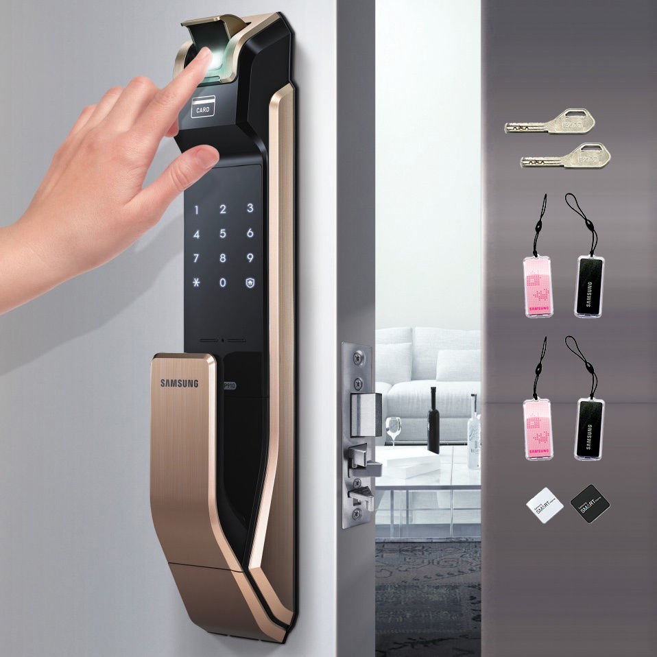 Samsung SHP-DP728 指紋鎖 感應鎖 密碼鎖 推薦 大門電子鎖 三星 DP-718 Mi-7800 | 蝦皮購物