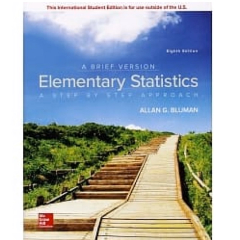 Elementary Statistics：A Brief Version 8e Bluman（8版）統計學 課本 | 蝦皮購物