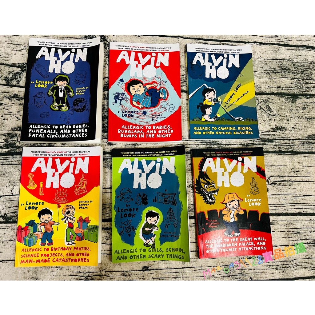 【現貨附4冊原聲mp3】Alvin Ho 膽小鬼艾文 6冊 青少年課外閱讀 幽默勵志成長 章節橋樑小說 | 蝦皮購物