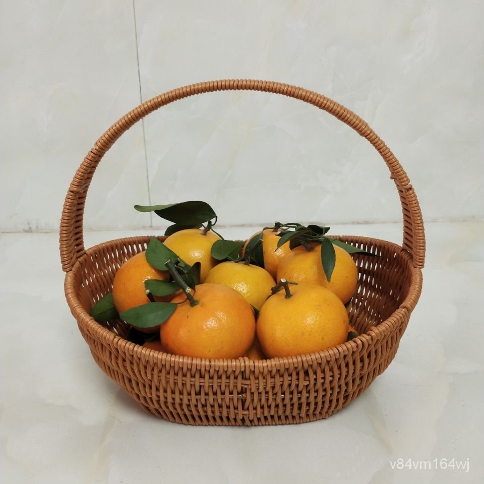 【全場免運】仿藤野外摘菜籃水果籃鷄蛋籃麵包藍手提籃零食收納籃瀝水籃jioyh CFRE | 蝦皮購物