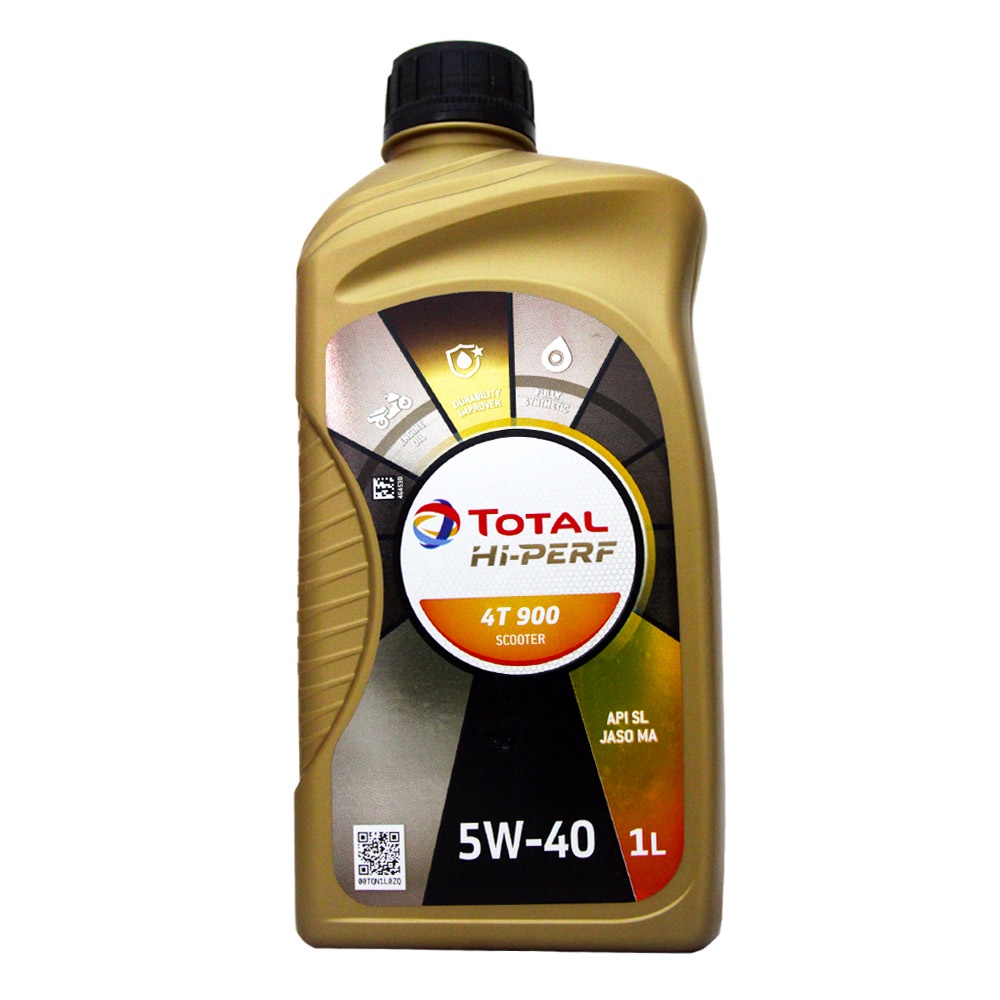 【易油網】TOTAL HI-PERF 4T 900 5W40 合成機油 | 蝦皮購物