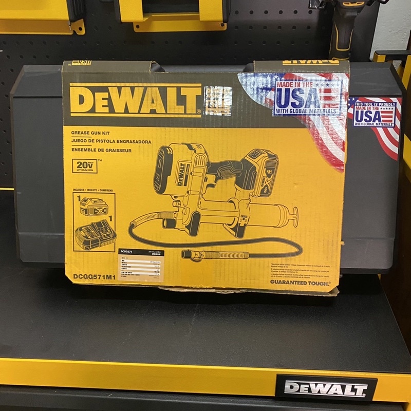 全新得偉 公司貨DeWALT DCGG571 空機含箱鋰電電動黃油槍空機 | 蝦皮購物