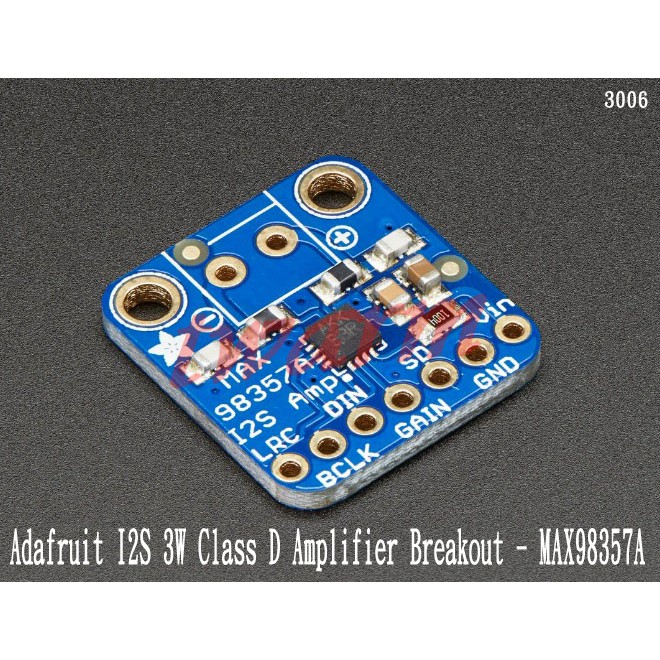 ada3006（現貨）原廠 I2S 3W Class D Amplifier Breakout - MAX98357A | 蝦皮購物