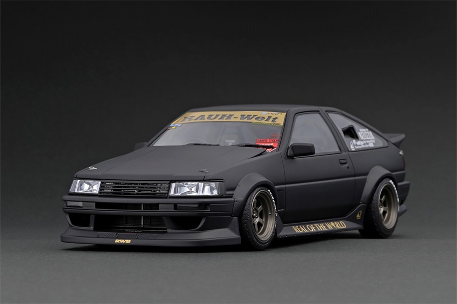 【模例】ig 1/18 RWB Toyota AE86 消光黑 IG2606 | 蝦皮購物