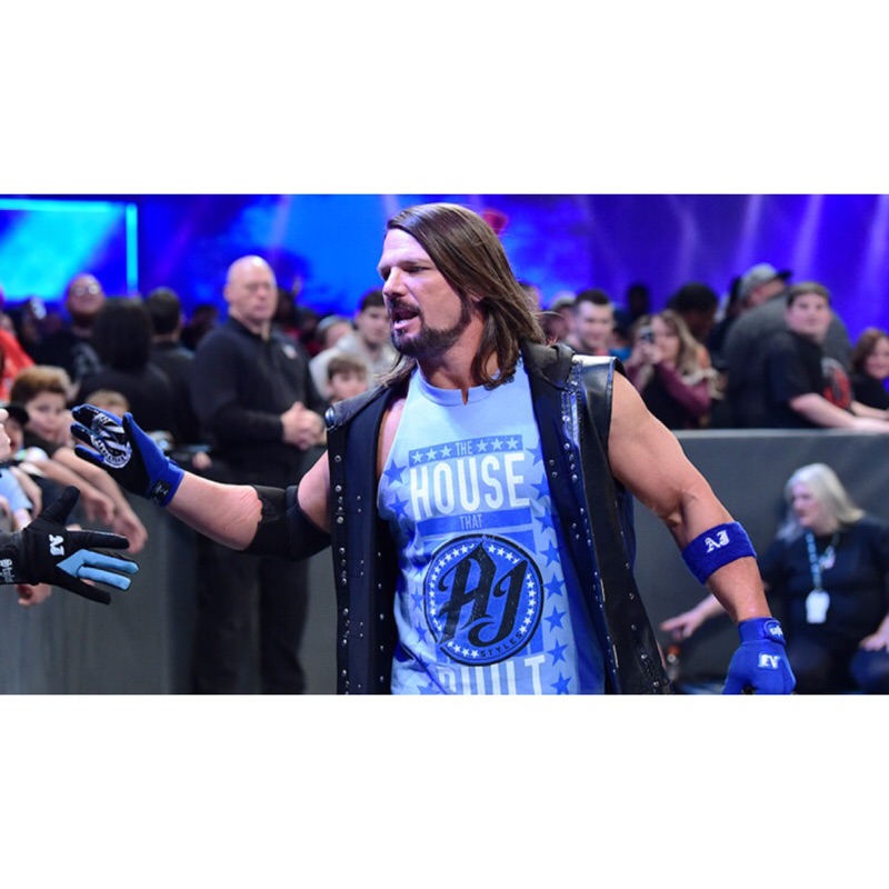 WWE AJ STYLES "THE HOUSE THAT AJ BUILT" AUTHENTIC T-SHIRT現貨 | 蝦皮購物