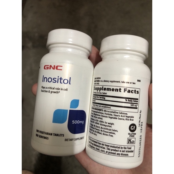 GNC Inositol 肌醇 500mg/共8罐 | 蝦皮購物