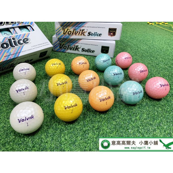 [小鷹小舖] Volvik Golf Solice Balls 高爾夫球 三層球 高發射 韓國熱賣款 黃/粉/藍 綜合 | 蝦皮購物