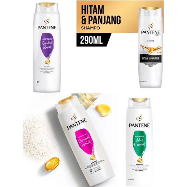 {Toko indo} Pantene shampoo hitam/ silky smooth 290ml | 蝦皮購物