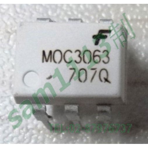 113光耦合 MOC3063M DIP-6 ON 雙向可控 FAIRCHILD MOC3063 >>5個 | 蝦皮購物