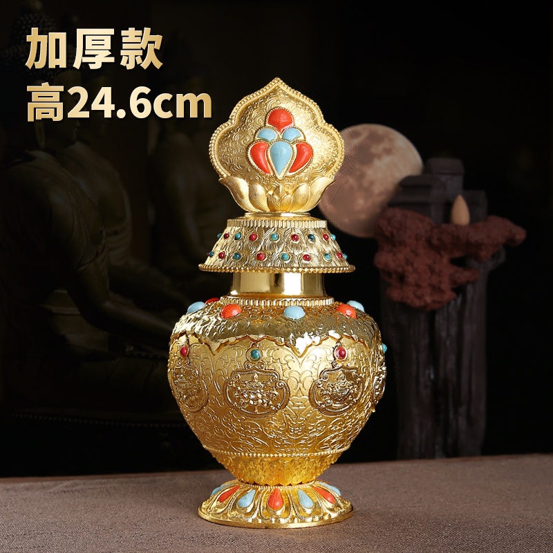 as86 藏傳如意摩尼寶瓶八吉祥度母龍王財神蓮師財神凈寶瓶擺件法器 | 蝦皮購物
