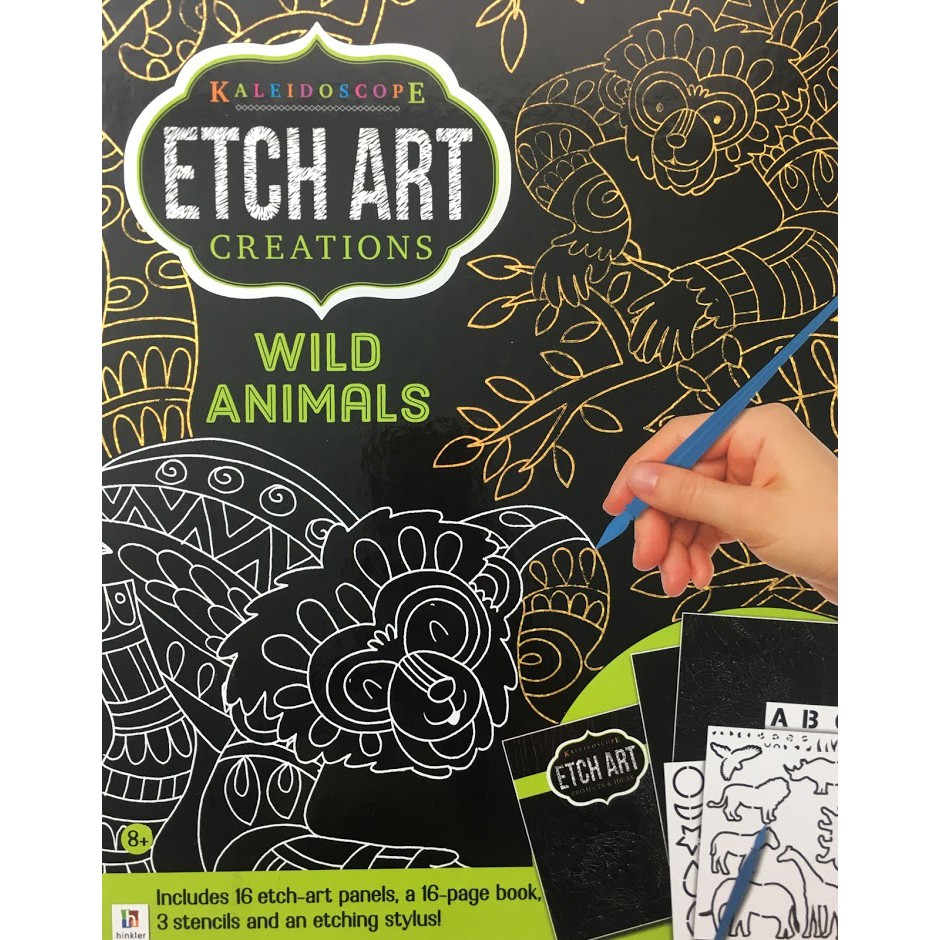 Etch Art: Wild Animals 精裝本 (-EAWA-) | 蝦皮購物