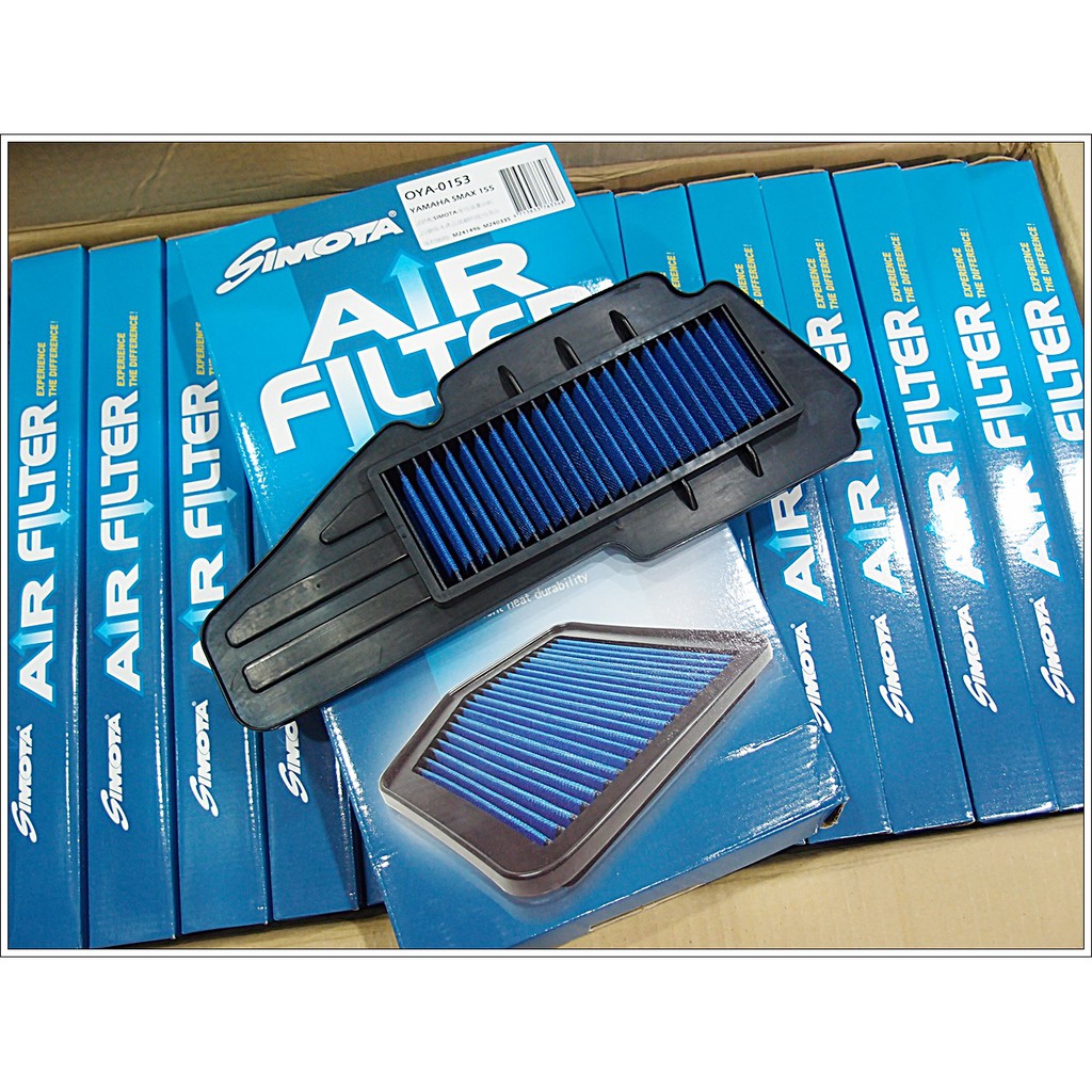 【貝爾摩托車精品店】SIMOTA 空濾 SMAX YAMAHA FORCE 大空濾 高流量 重覆清洗 原廠 | 蝦皮購物