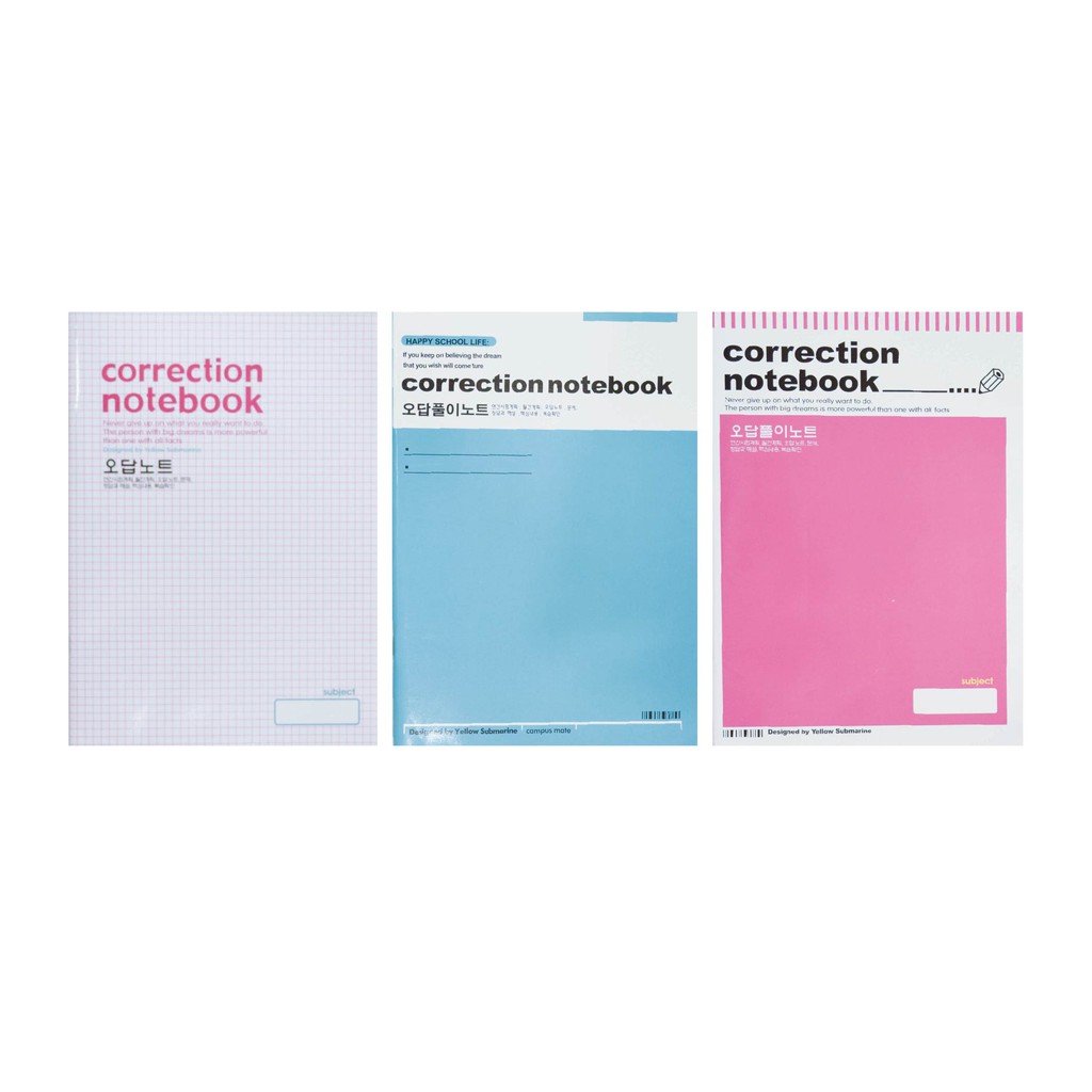 【CHL】韓國 原創 CORRECTION NOTEBOOK 訂正 學習 進度 更正歷程 B5筆記本 記事本 隨機出貨 | 蝦皮購物