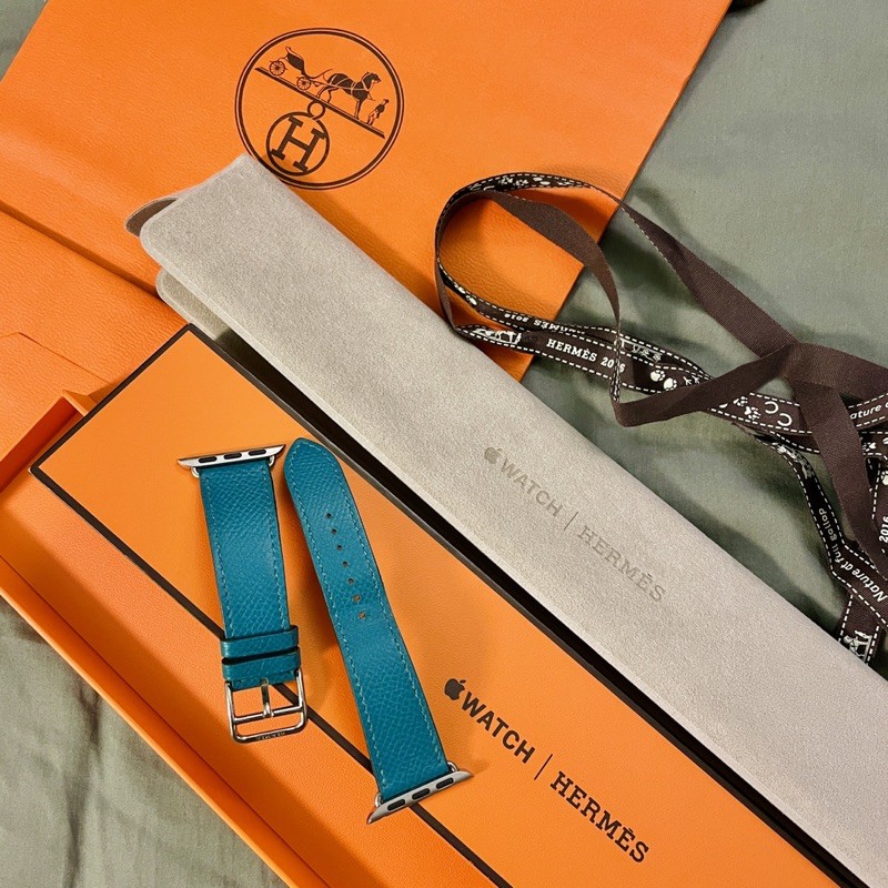 自用真品Apple Watch Hermès Single Tour單圈錶帶 防刮牛皮40mm | 蝦皮購物